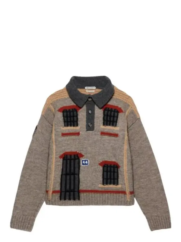 J.W.ANDERSON House Polo Sweater - Green