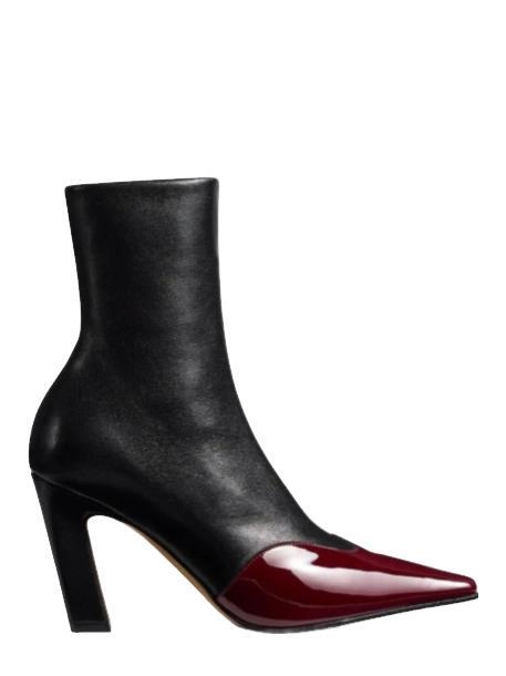 Khaite Nevada Slip-on Ankle Boots With Block Heel And Side Zip - Black
