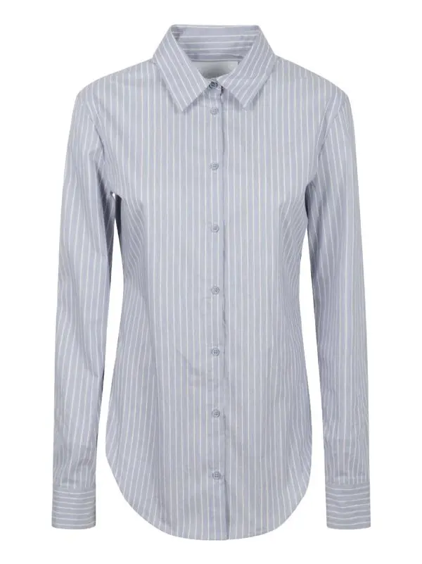 DONDUP Slim-fit Striped Shirt - Light Blue