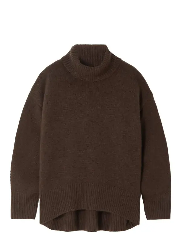 Arch4 Knitted High-neck Sweater - Brown