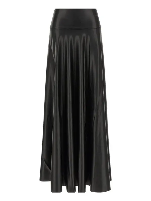 Norma Kamali Flared Maxi Skirt - Black