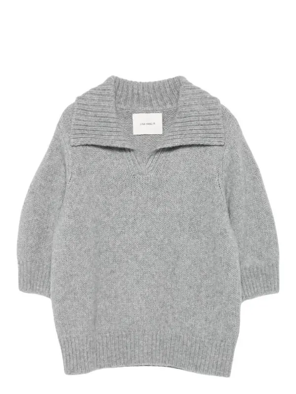 LISA YANG Lailai" Collared Knitwear - Grey