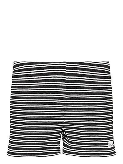 TALA Stripe Knit Shorts - Black