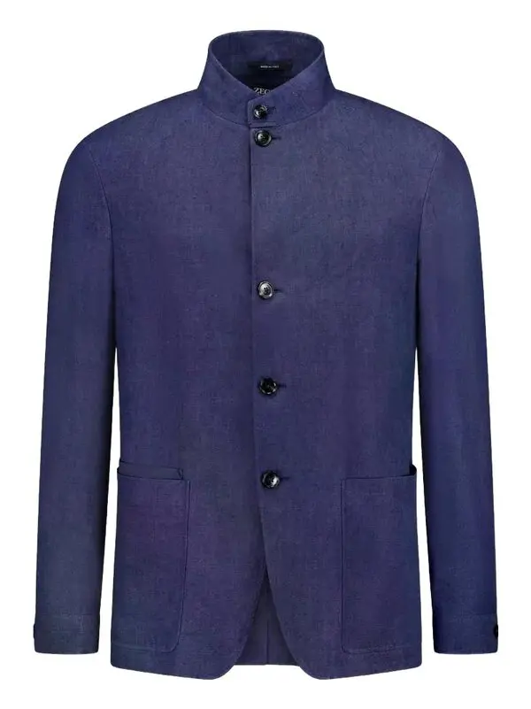 Zegna Oasi Lino Chore Jacket - Blue