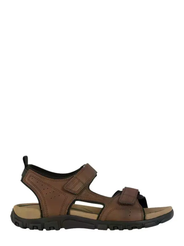 Geox Strada Perforated Touch-strap Sandals - Brown