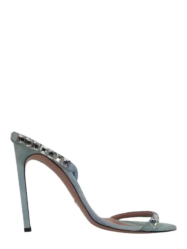 Gucci Crystal-embellished Slingback Sandals - Blue