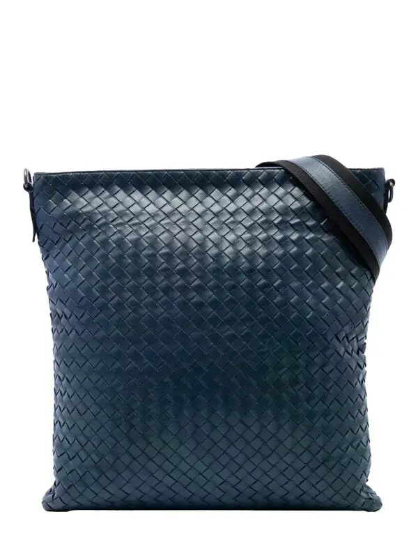 Bottega Veneta Intrecciato Vn Crossbody Bag - Blue