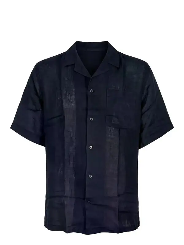 Altea Striped Short-sleeve Shirt - Blue