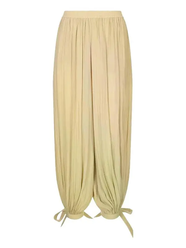 Chloé Pleated Tie-fastening Trousers - Neutrals