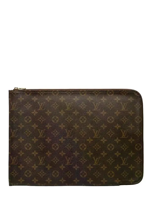 LOUIS VUITTON Monogram Poche Documents Portfolio Bag - Brown