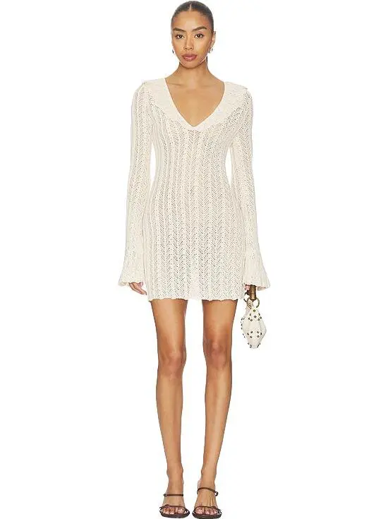 Devon Windsor Davina Knit Dress - Cream