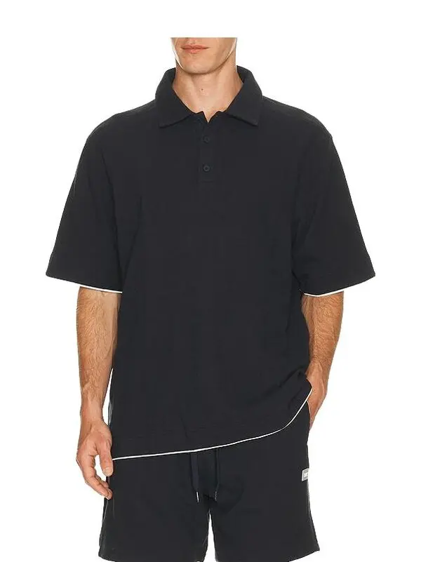RHONE Seaside Terry Polo In . Also - Navy