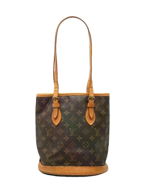 LOUIS VUITTON Monogram Petit Bucket Bag - Brown