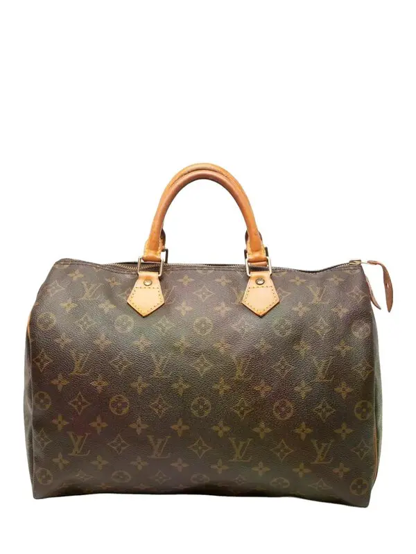 LOUIS VUITTON 1994 Monogram Speedy 35 Boston Bag - Brown
