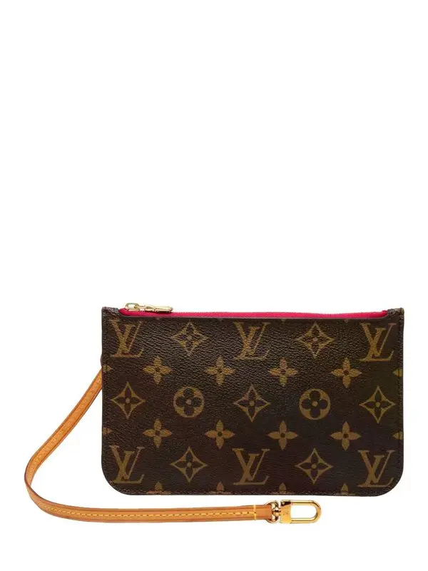 LOUIS VUITTON 2017 Monogram Pochette Pm Pouch - Brown