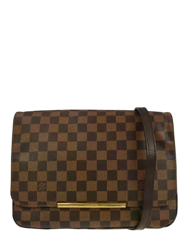 LOUIS VUITTON Damier Canvas Gm Hoxton Shoulder Bag - Brown