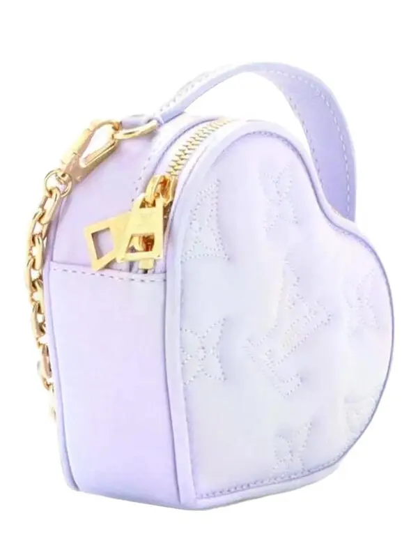 LOUIS VUITTON Pop My Heart Pouch Bag Bubblegram Leather Crossbody Bag - Purple