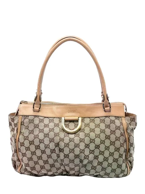 Gucci Gg Canvas Abbey D Ring Tote Bag - Neutrals