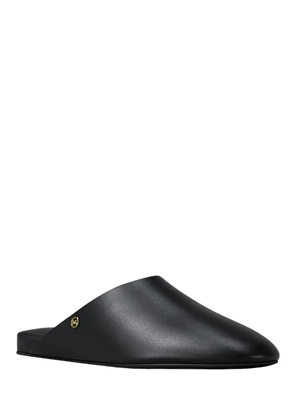 Michael Kors Cady Leather Mule In Size By - Black