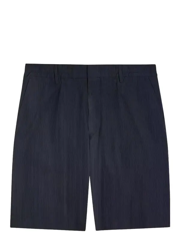 Nn07 Seersucker Elasticated Shorts - Blue