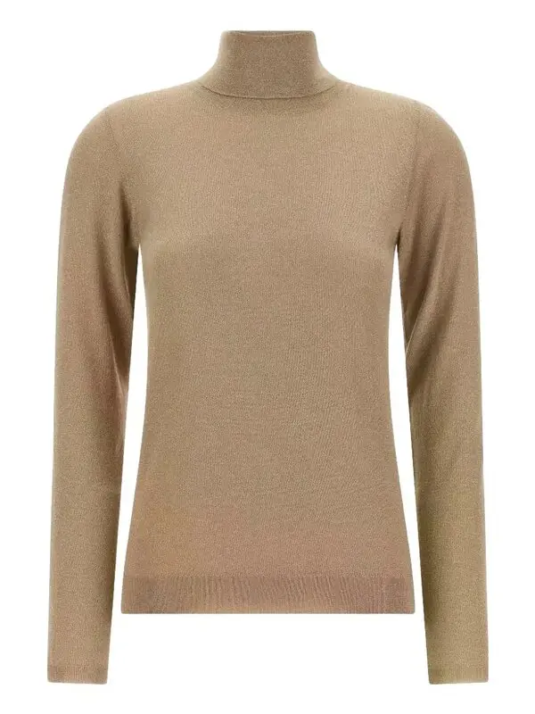 Brunello Cucinelli Sparkling Finish Turtleneck Sweater - Neutrals