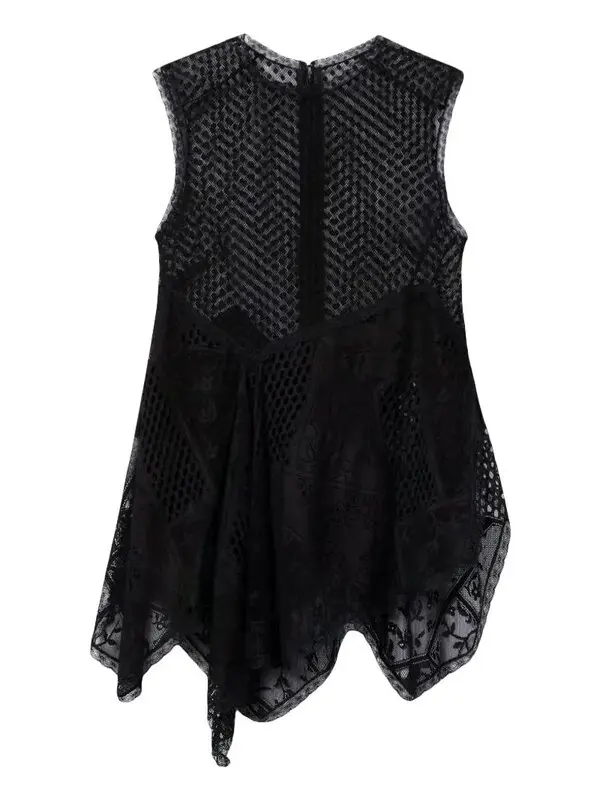 La DoubleJ Aura Top In Cotton Plumetis Lace - Black