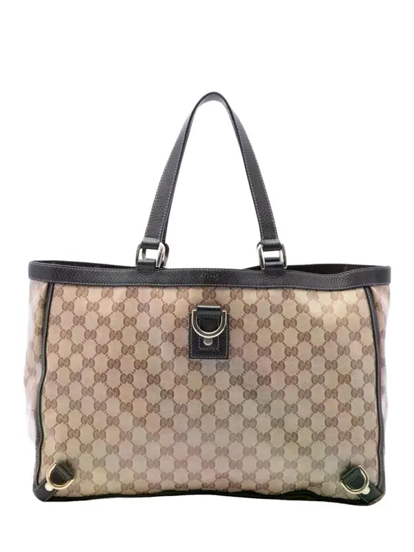 Gucci Gg Crystal Abbey D Ring Tote Bag - Neutrals