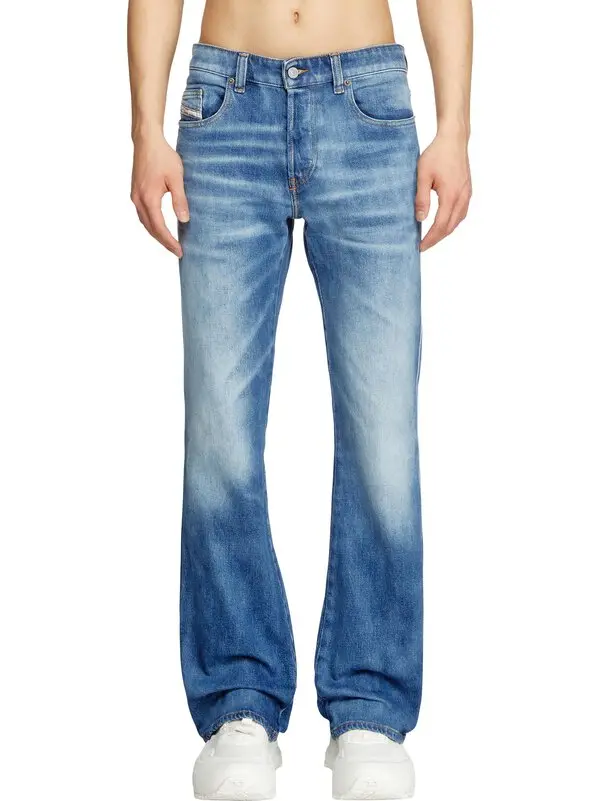 DIESEL® Bootcut Jeans With Medium Waist And Button Fly - Blue