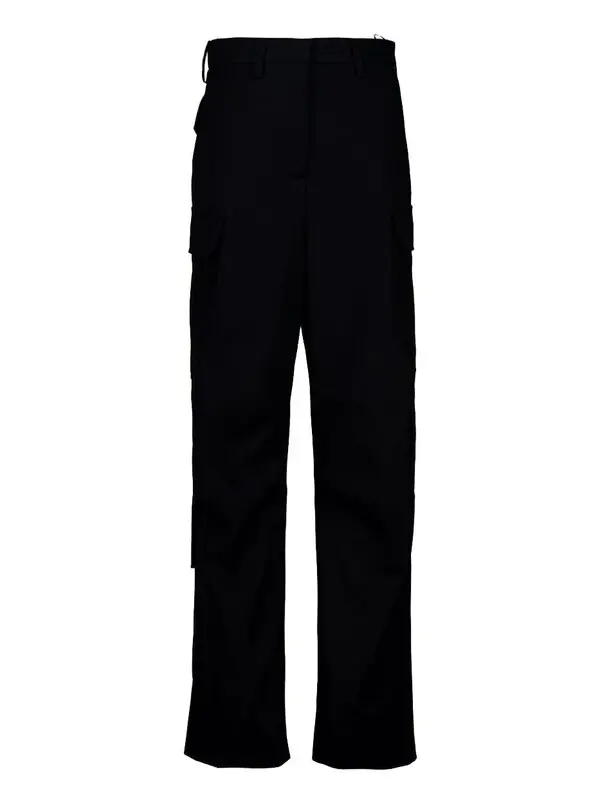 Stella McCartney Wool Cargo Trousers - Black