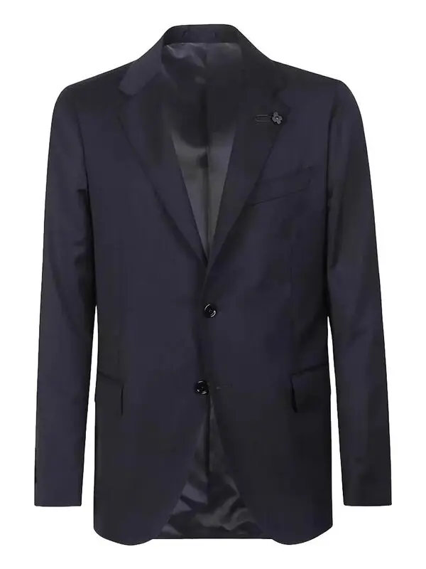 LARDINI Single-breasted Wool Suit - Blue