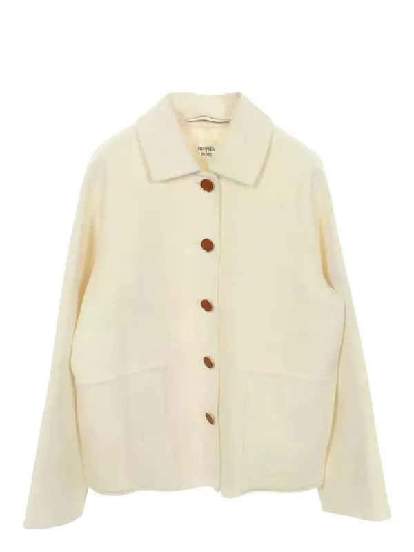 Hermès Serie Button Cashmere Coat - Neutrals