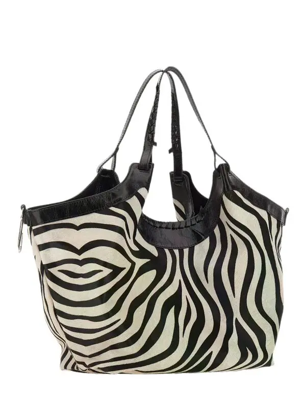 GIANNI CHIARINI Large Dua Zebra-print Tote Bag - Neutrals