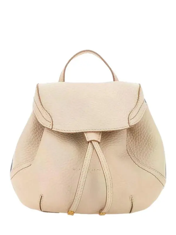 GIANNI CHIARINI Violette Leather Backpack - Neutrals