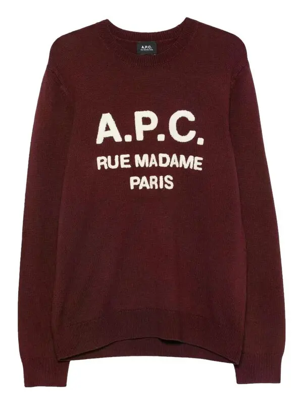 A.p.c. Rue Madame Paris Wool Jumper - Red