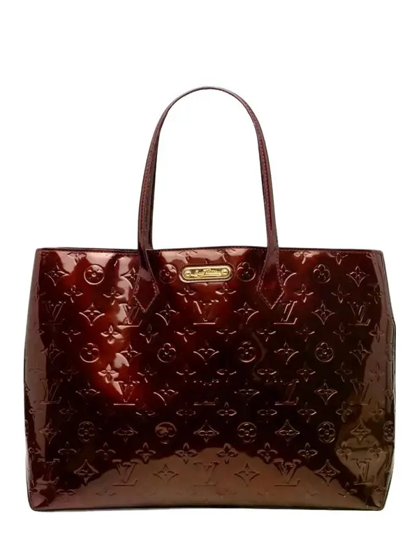 LOUIS VUITTON Monogram Vernis Wilshire Mm Tote Bag - Red