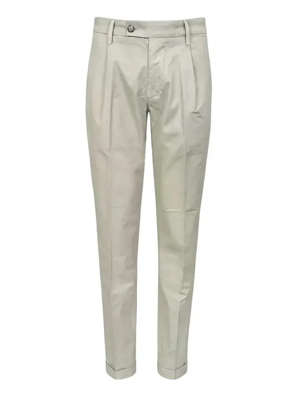 RE-HASH Pleated-front Cuffed Trousers - Neutrals