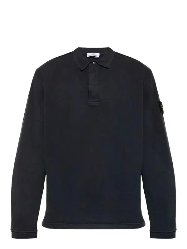 Stone Island Logo Patch Sweater - Blue
