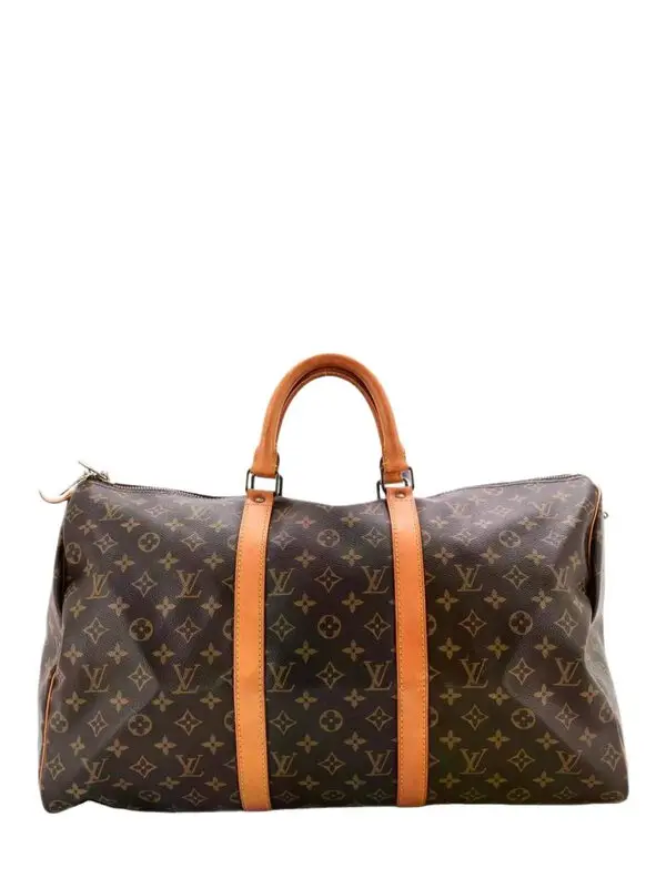 LOUIS VUITTON Keepall 50 Monogram Canvas Travel Bag - Brown