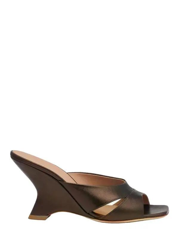 MALONE SOULIERS Lourdes Wedge Sandals - Brown