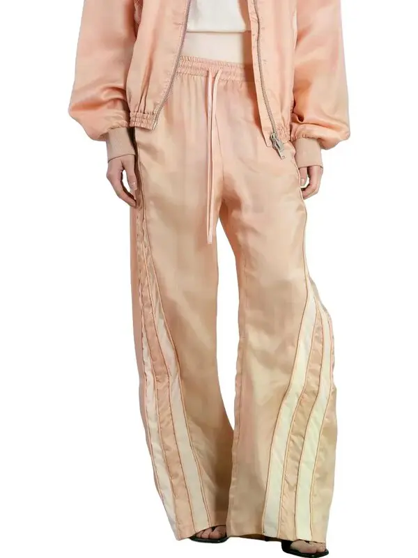 B1ARCHIVE Rose Pink Satin Side Stripe Track Pants - Neutrals
