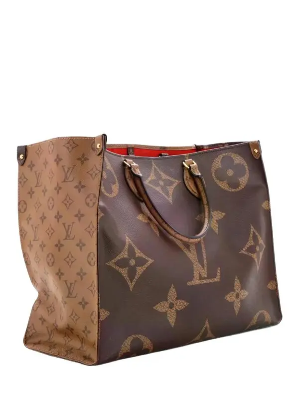 LOUIS VUITTON Giant Monogram Reverse Onthego Gm Tote Bag - Brown