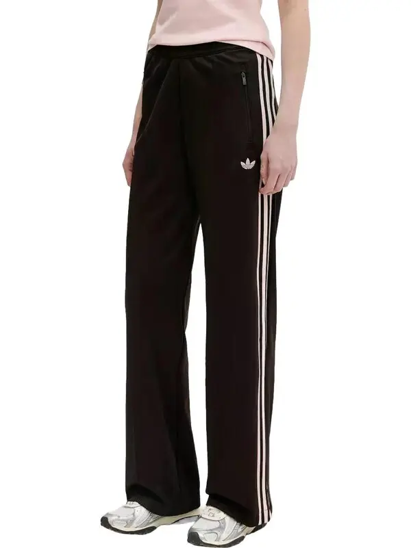 Adidas Dark Embroidered Logo Track Pants - Brown