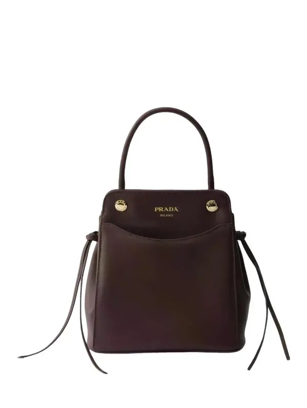 Prada Mini Leather Handbag - Brown