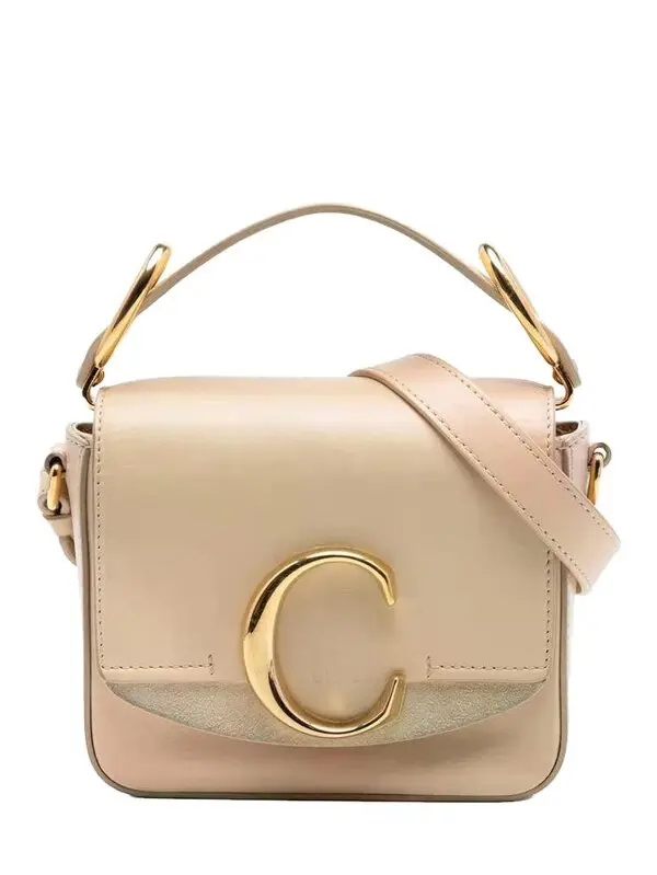Chloé Mini Calfskin C Satchel - Neutrals