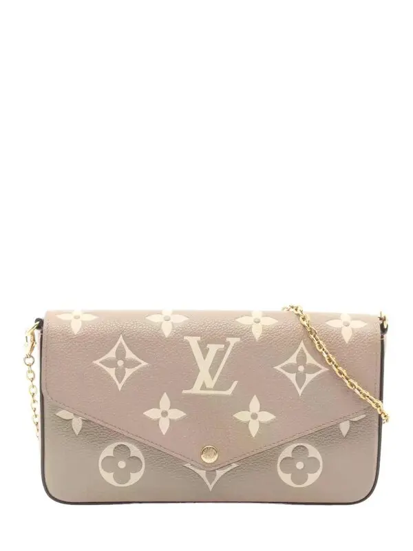 LOUIS VUITTON Monogram Empreinte Pochette Felicie Crossbody Bag - Neutrals