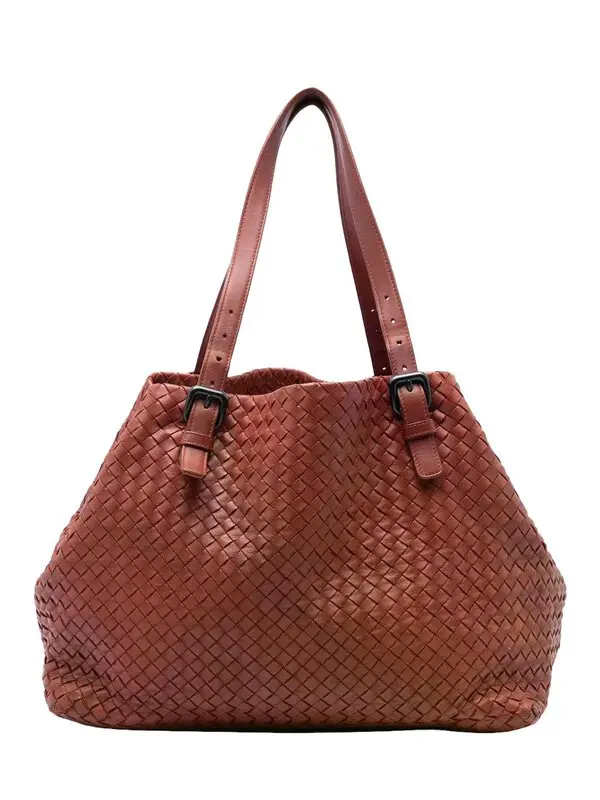 Bottega Veneta Large Nappa Intrecciato Cesta Tote Bag - Red