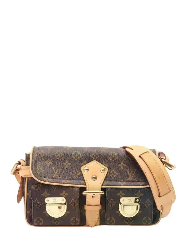 LOUIS VUITTON Monogram Hudson Pm Shoulder Bag - Brown