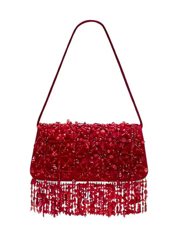 Cult Gaia Idalia Shoulder Bag - Red