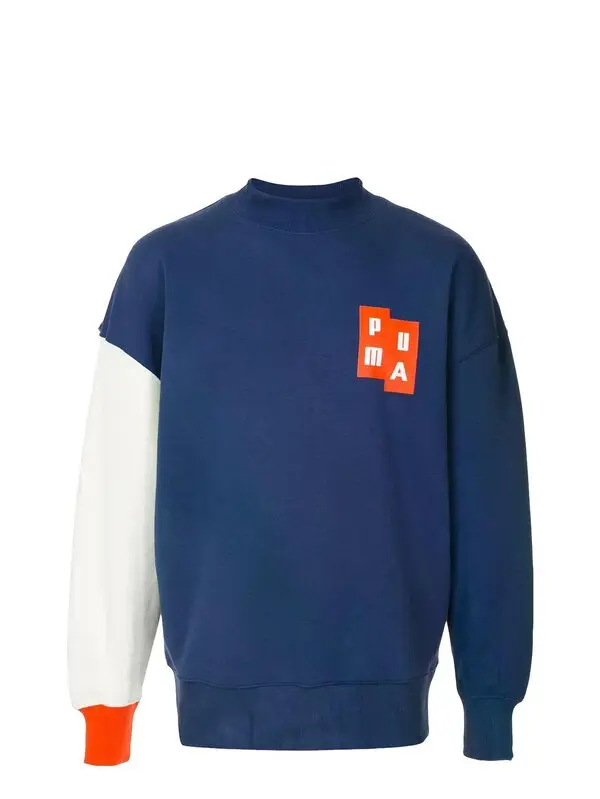PUMA Ader Error X Colour-block Sweatshirt - Blue