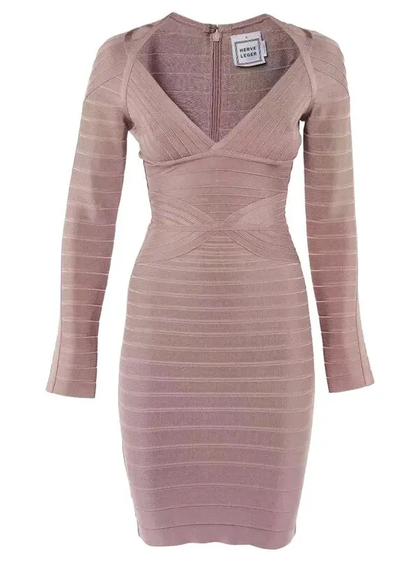 Herve Leger Mini Dress - Pink